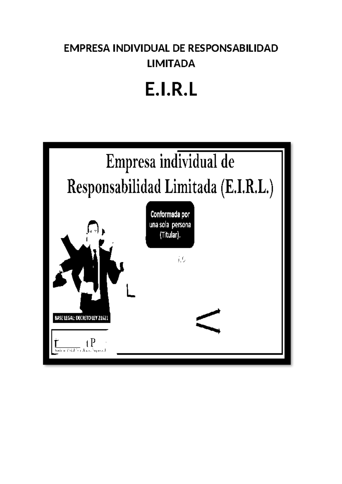E.I.R.L opcion de sunat - EMPRESA INDIVIDUAL DE RESPONSABILIDAD ...
