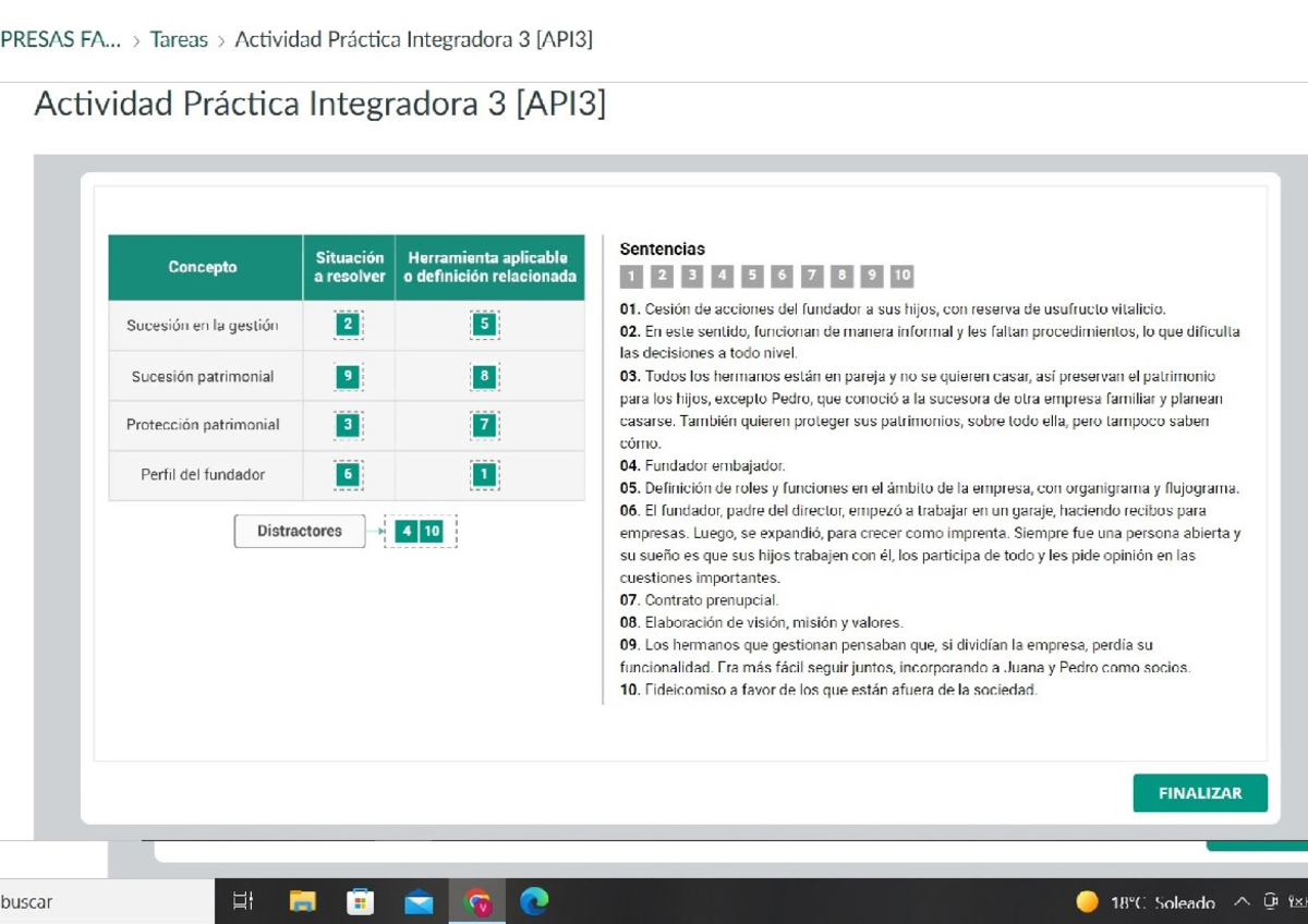 Api 4 - 100 % - PRESAS FA. Tareas Actividad Práctica Integradora 3 Actividad Práctica ...