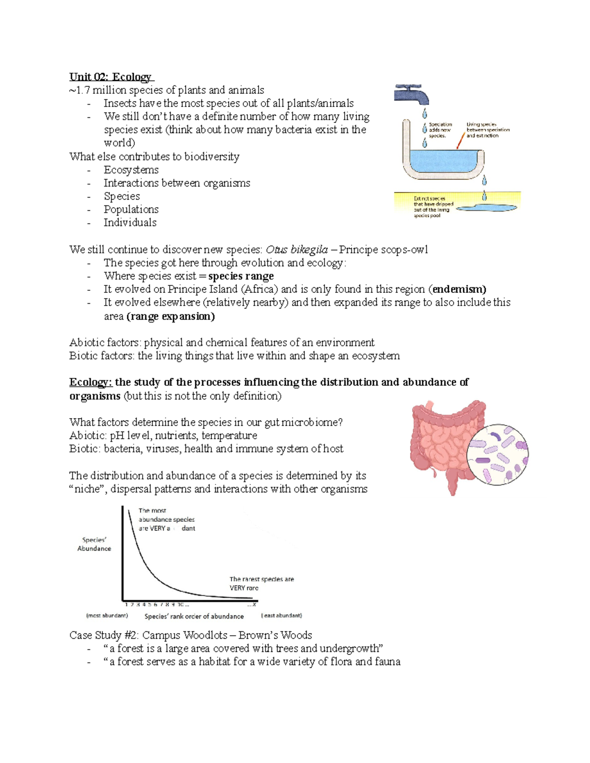 2 Ecology Notes - Unit 02: Ecology ~1 million species of plants and ...