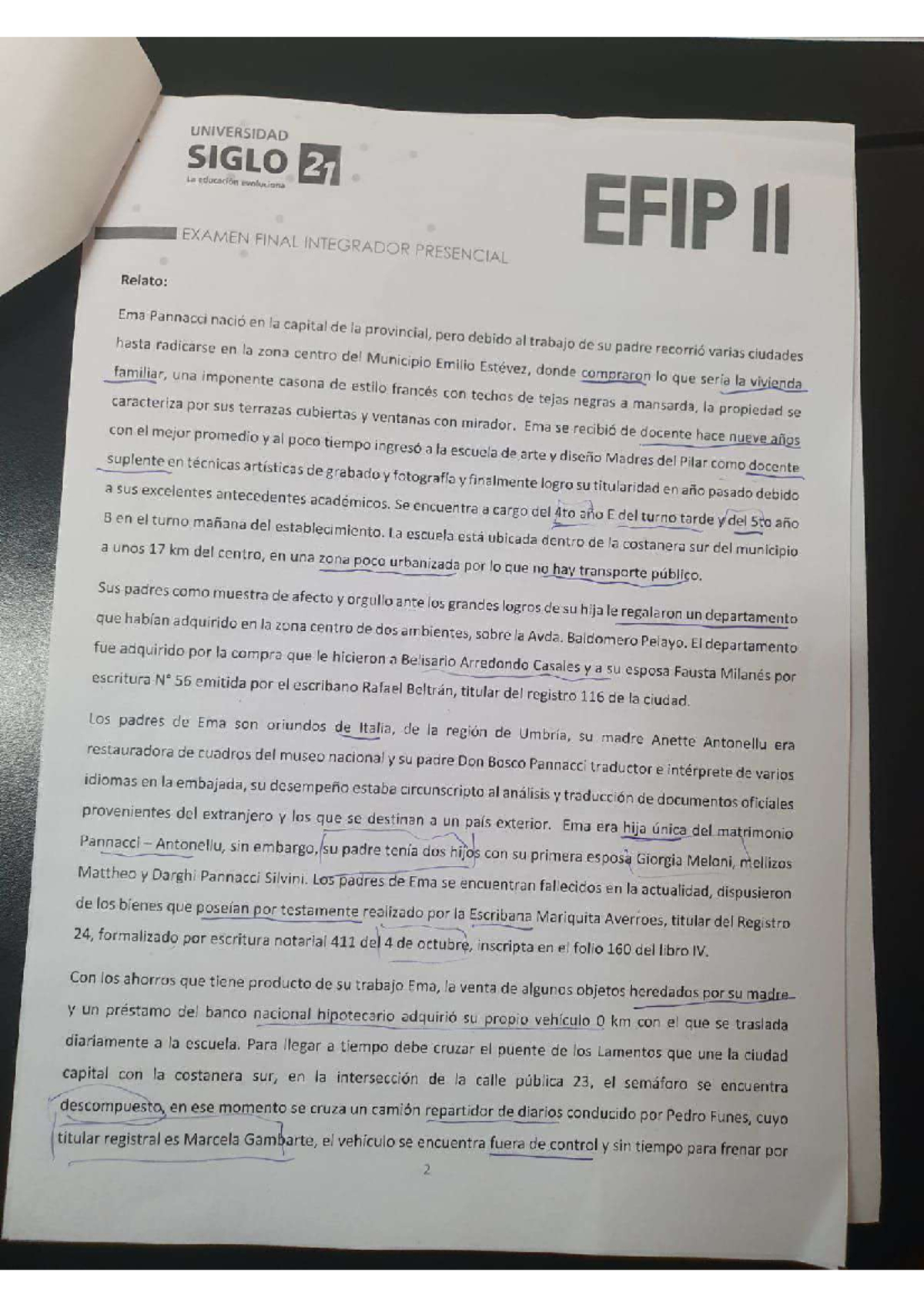CASO EMA Noviembre 2022 - Efip 2 Abogacia - Studocu