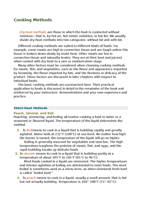 Basic Principles of Cooking and Food Science - No matter how carefully ...