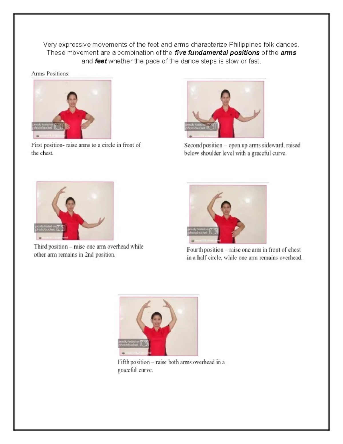 Very expressive movements of the feet and arms characterize Philippines ...