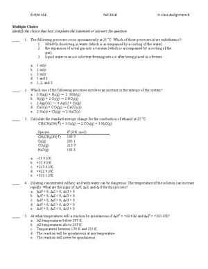 Inorganic Chem lecture 102 - Electrochemistry Study Guide - CHEM 102 ...