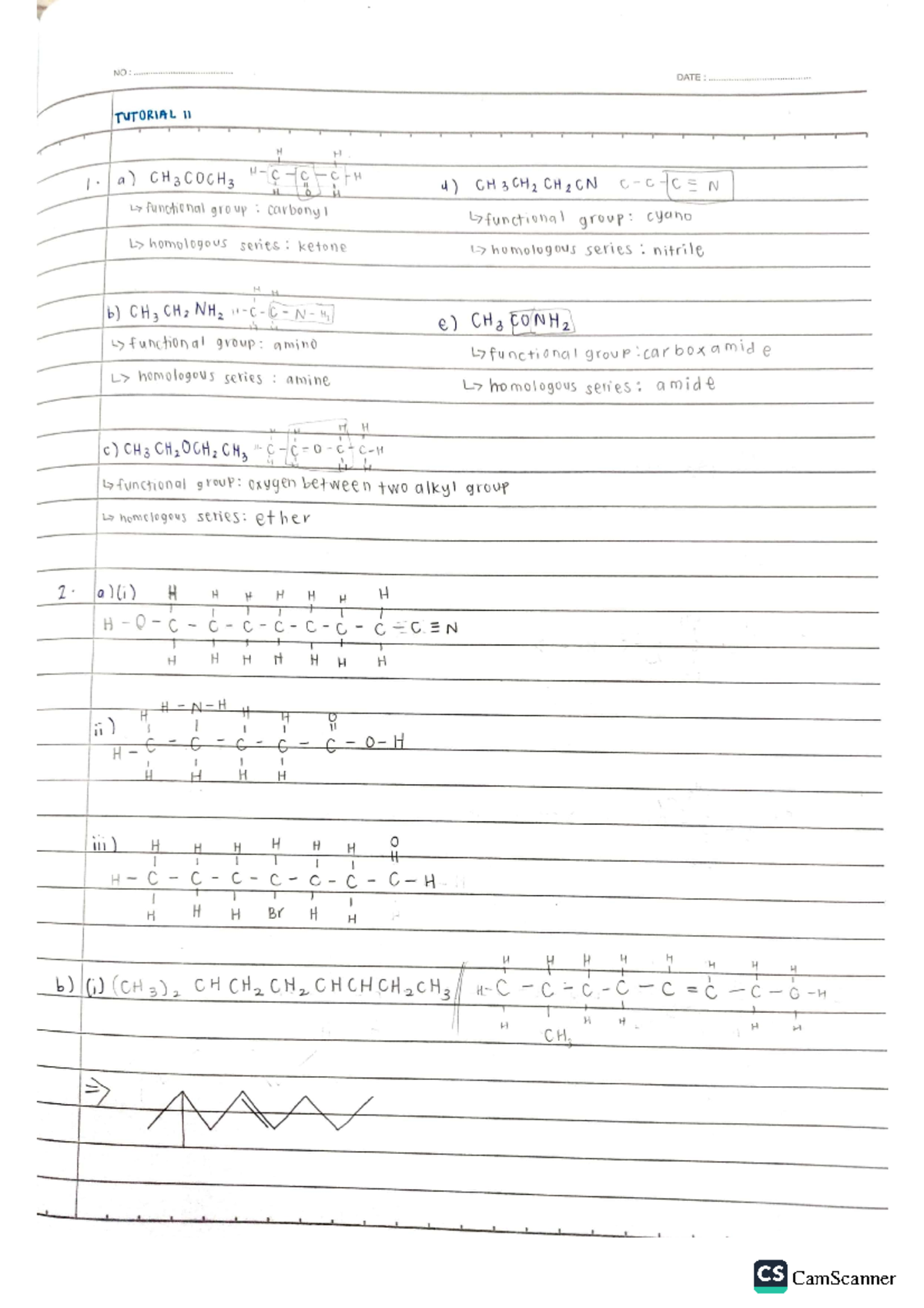 Tuto chm 11 - tutorial 11 chem for reference - Chemistry - Studocu