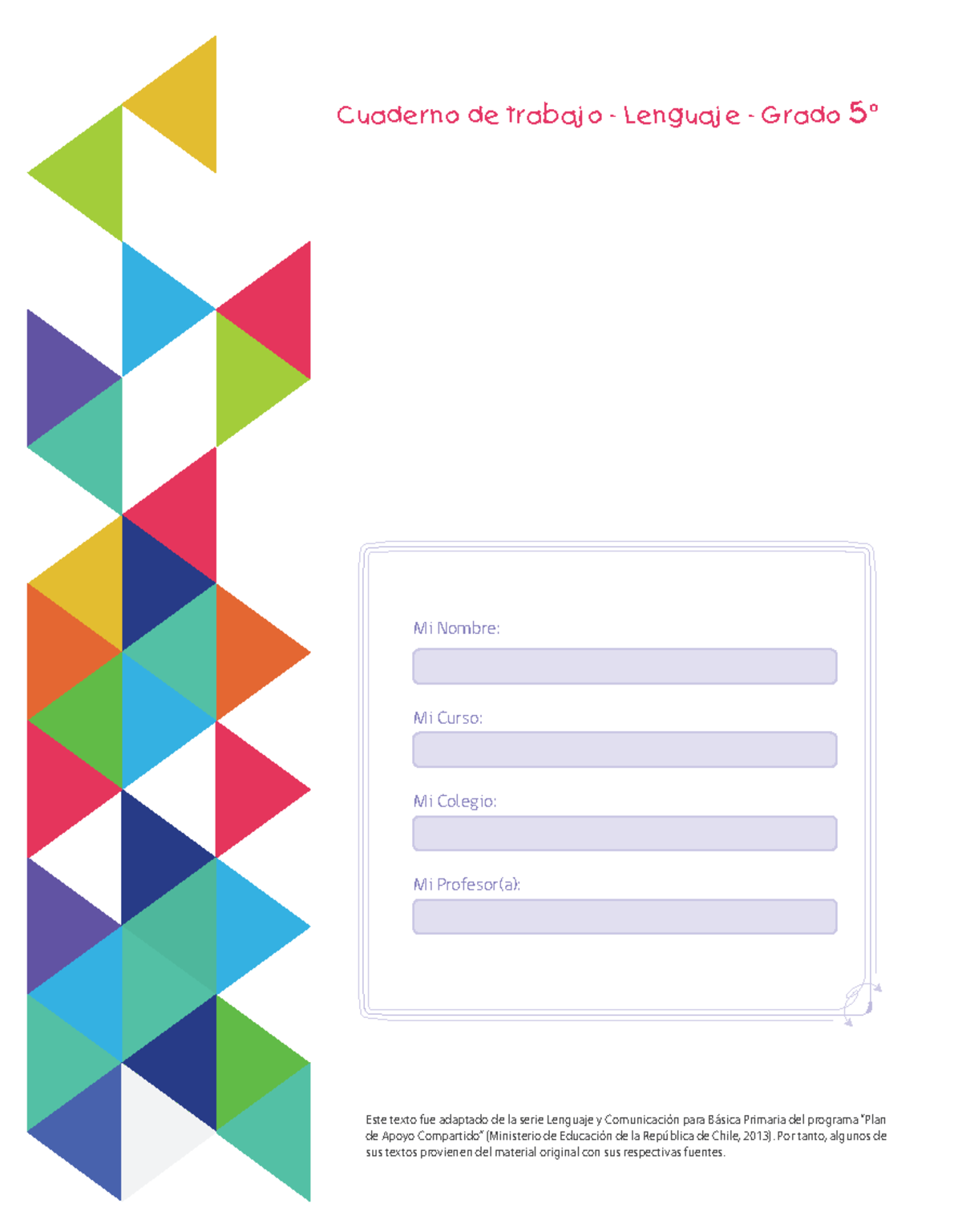 Lenguaje Grado 5 fer - Libro del estudiante para niños de 5to de ...