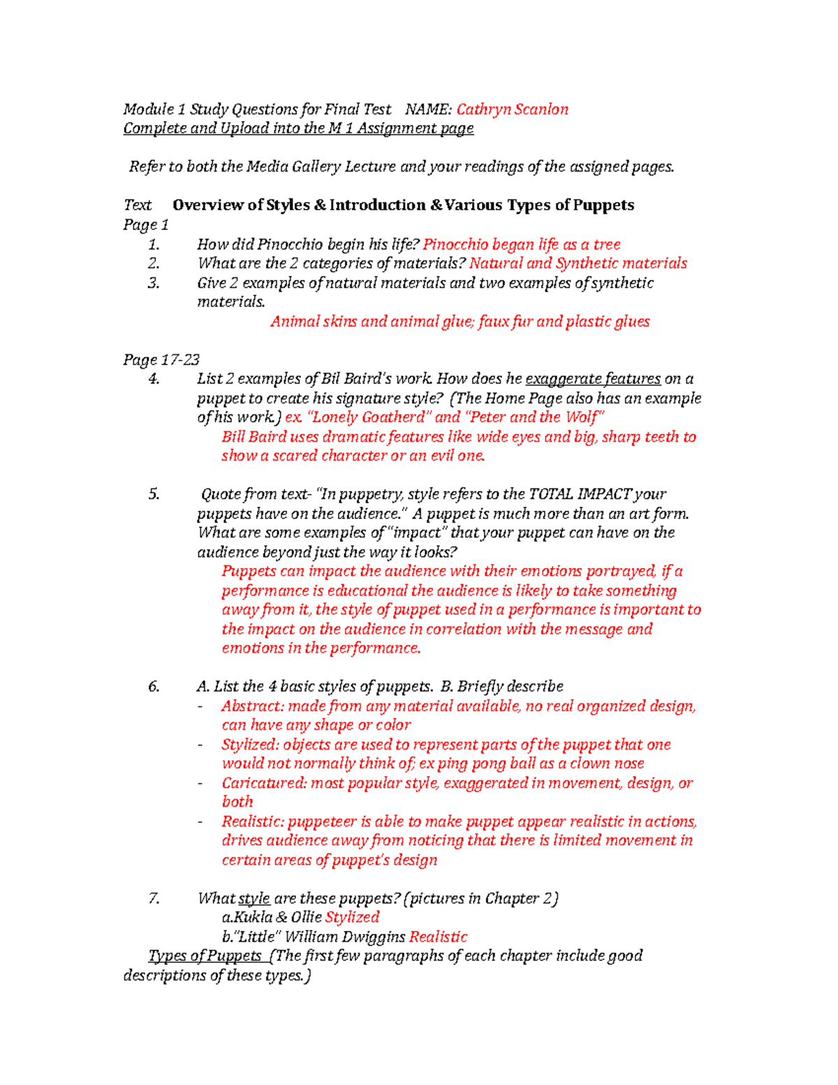 Module 1 Study Guide Questions 2 Revised- Week1 (4) (7)-1 - Module 1 ...