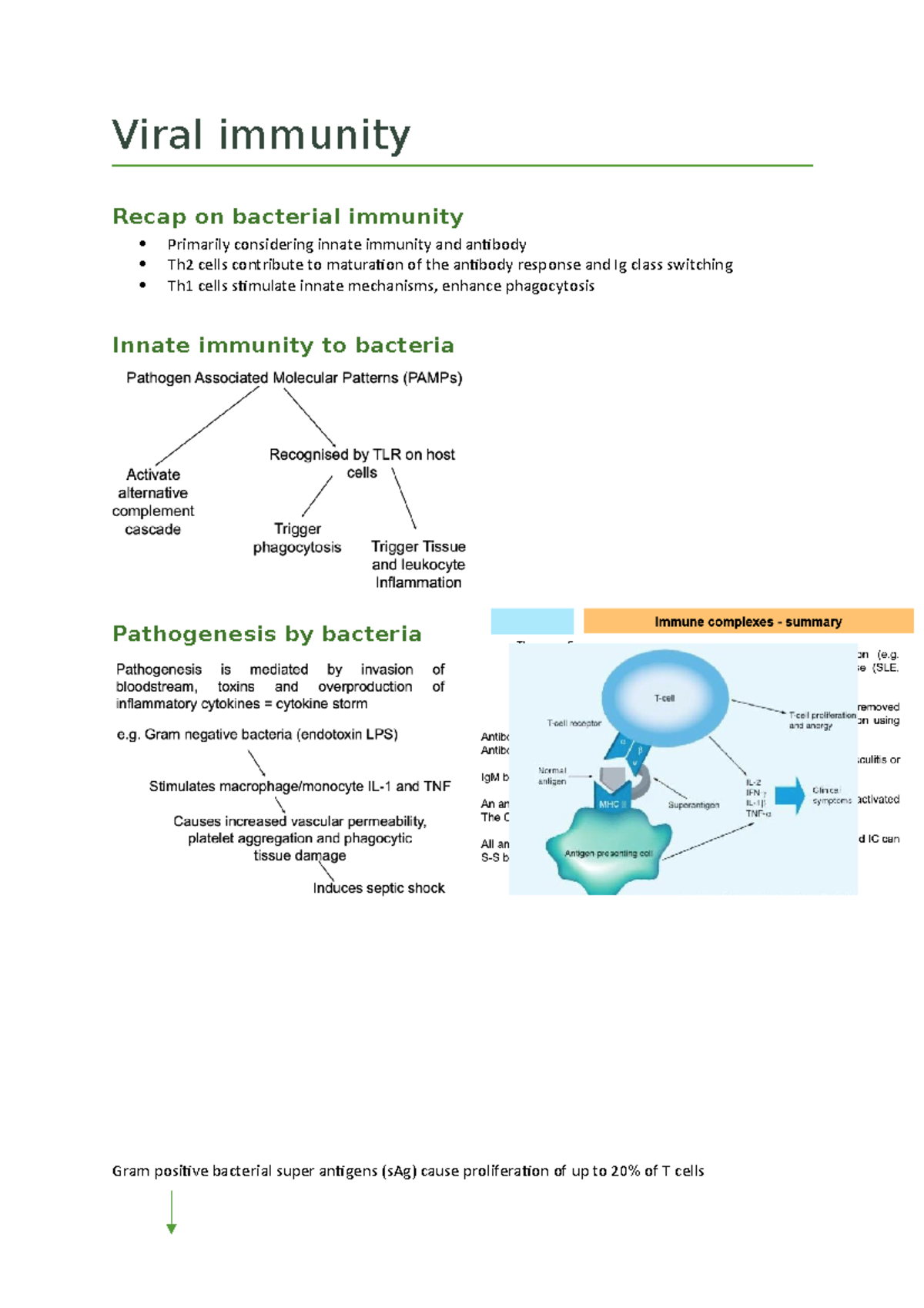 Viral immunity Notes - Viral immunity Recap on bacterial immunity ...