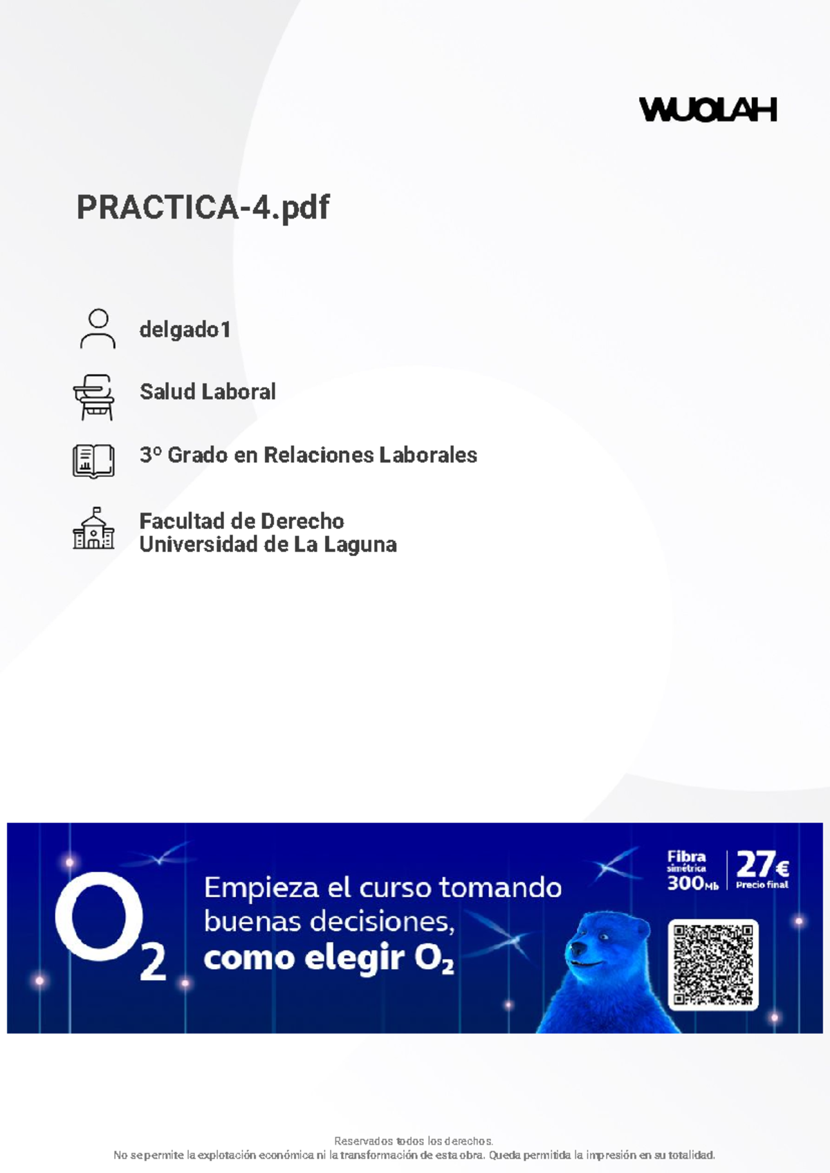 Wuolah free Practica 4 - bhbkkb - PRACTICA-4 delgado Salud Laboral 3º Grado en Relaciones ...