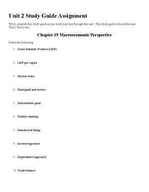 SG 3 - macro - Unit Study 3 Guide Assignment Try to complete this study guide as you work your ...