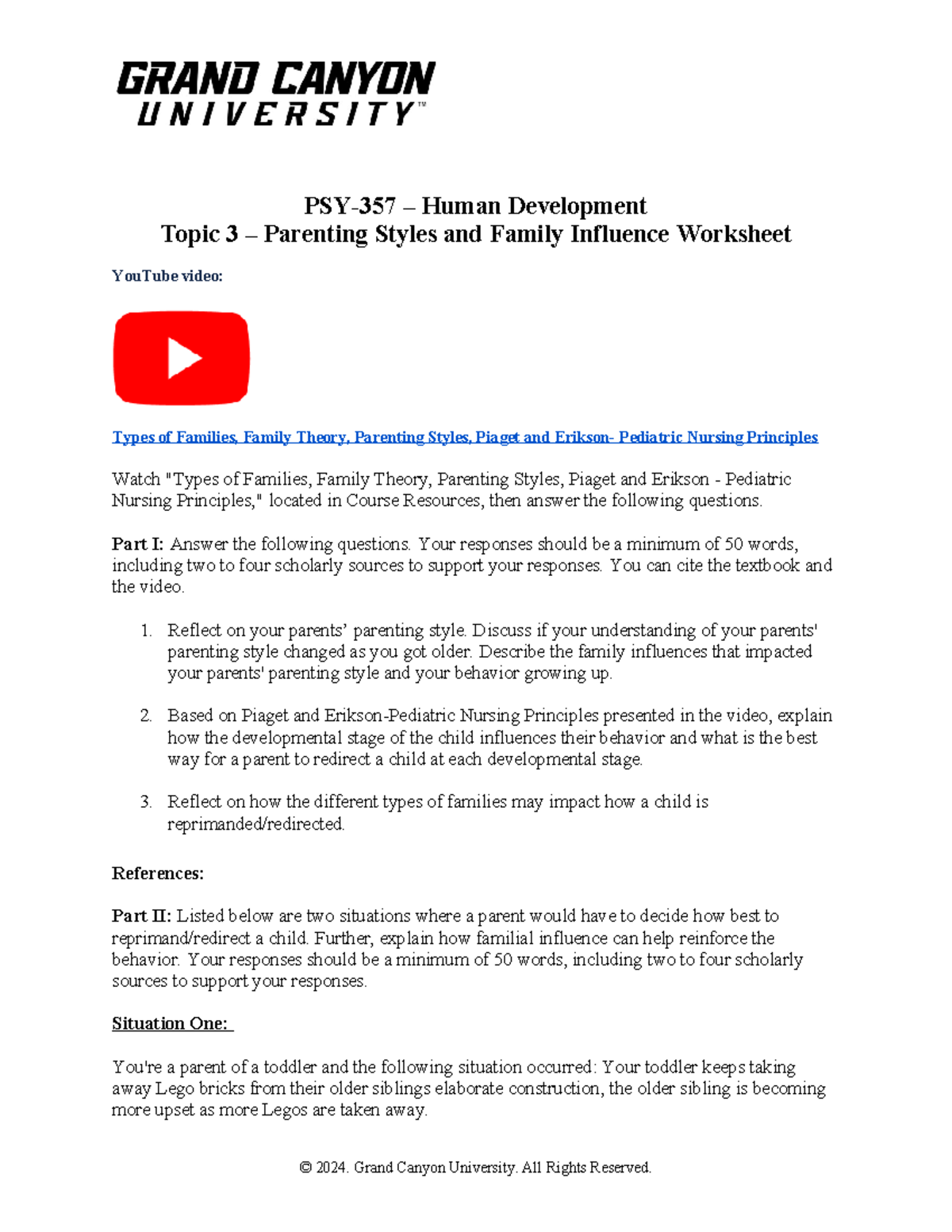 Psy357 T3 Rs Parenting Styles Family Influence Worksheet Psy 357