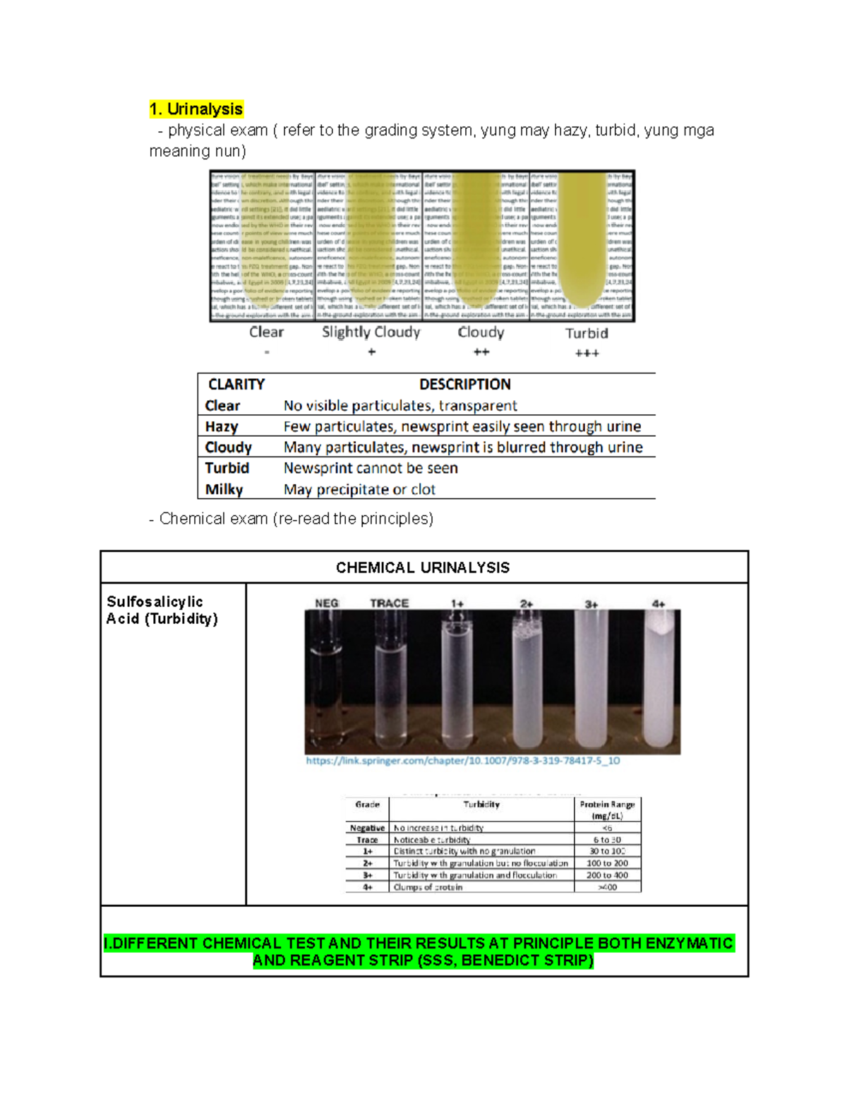 Anurbf- Finals- Practical - 1. Urinalysis physical exam ( refer to the ...
