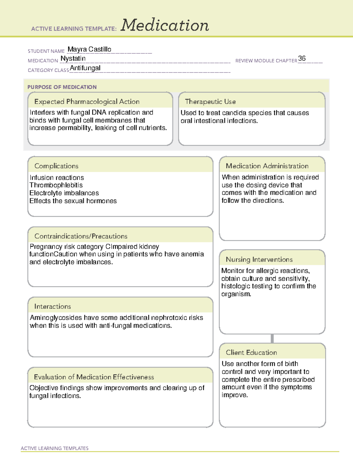 Medication blank 7 - MED TEMPLATE - ACTIVE LEARNING TEMPLATES ...