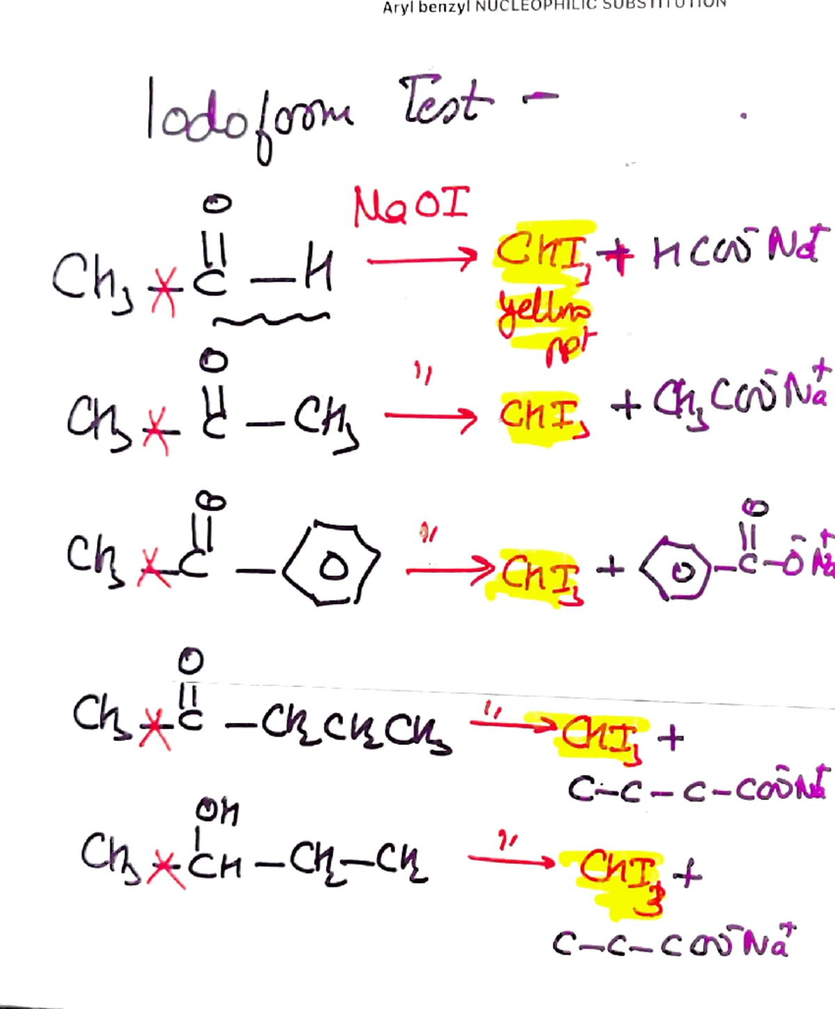 Iodoform test - Bba-llb - L H + + F6, - Studocu