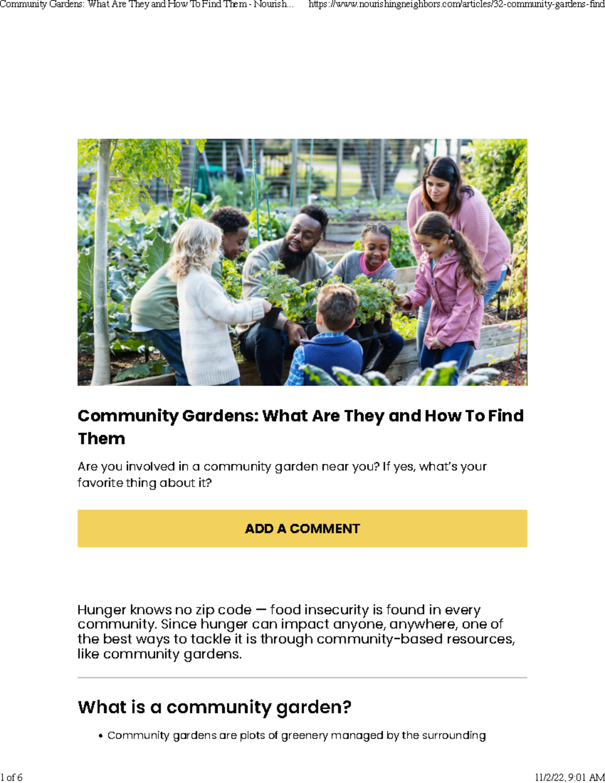 THE CHEAT SHEET TO FM - Community Gardens: What Are They and How To ...