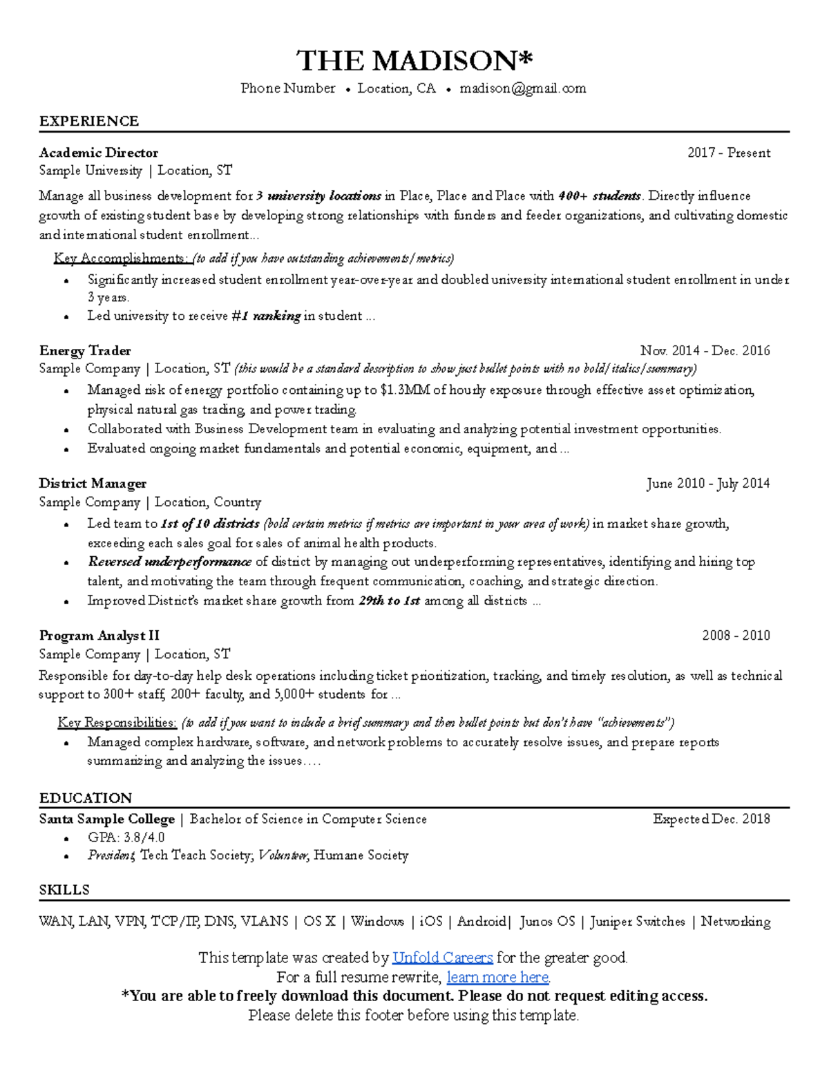 The Madison - Sample (Download-Only) - THE MADISON* Phone Number ...