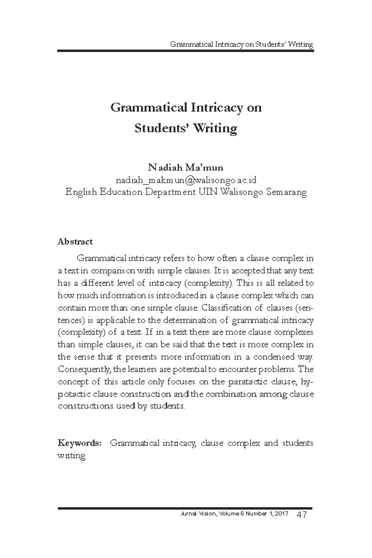 21afb3ff11a7893c81800 a238b4dc9a214e8 - Grammatical Intricacy on ...