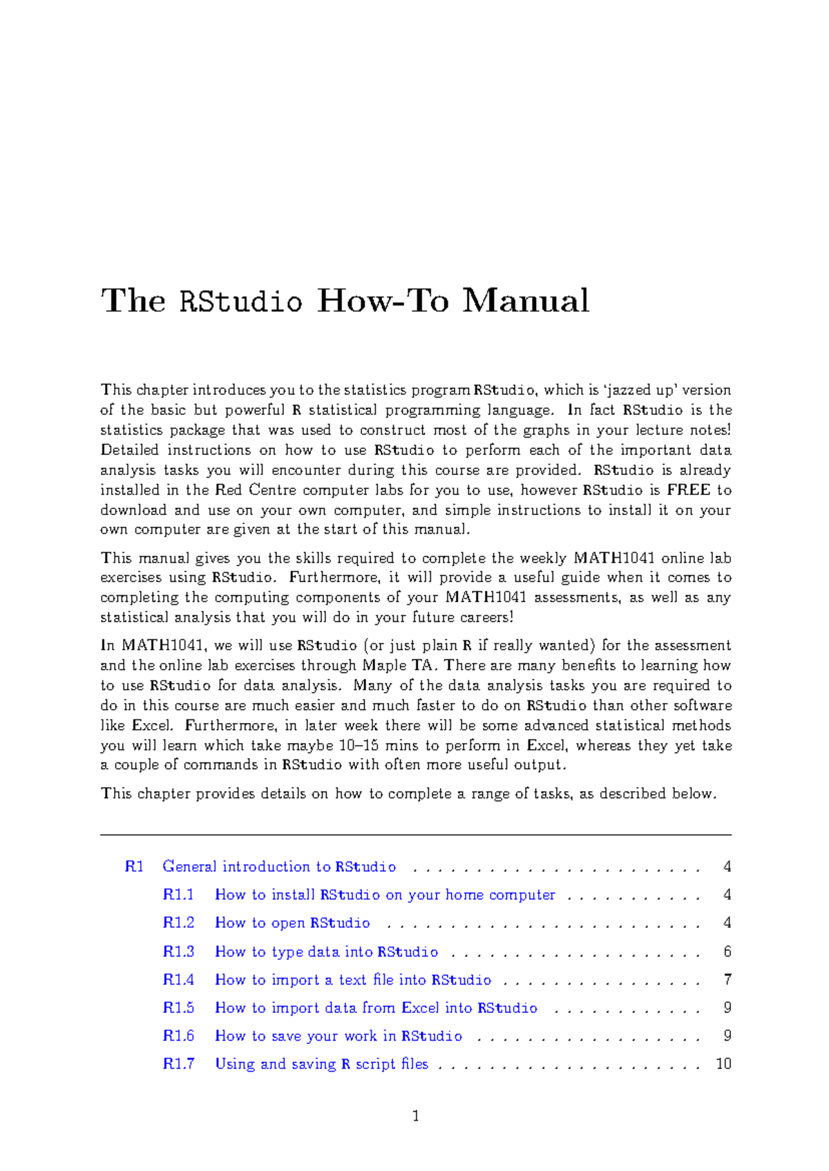 How To RStudio update 2020 - The RStudio How-To Manual This chapter ...
