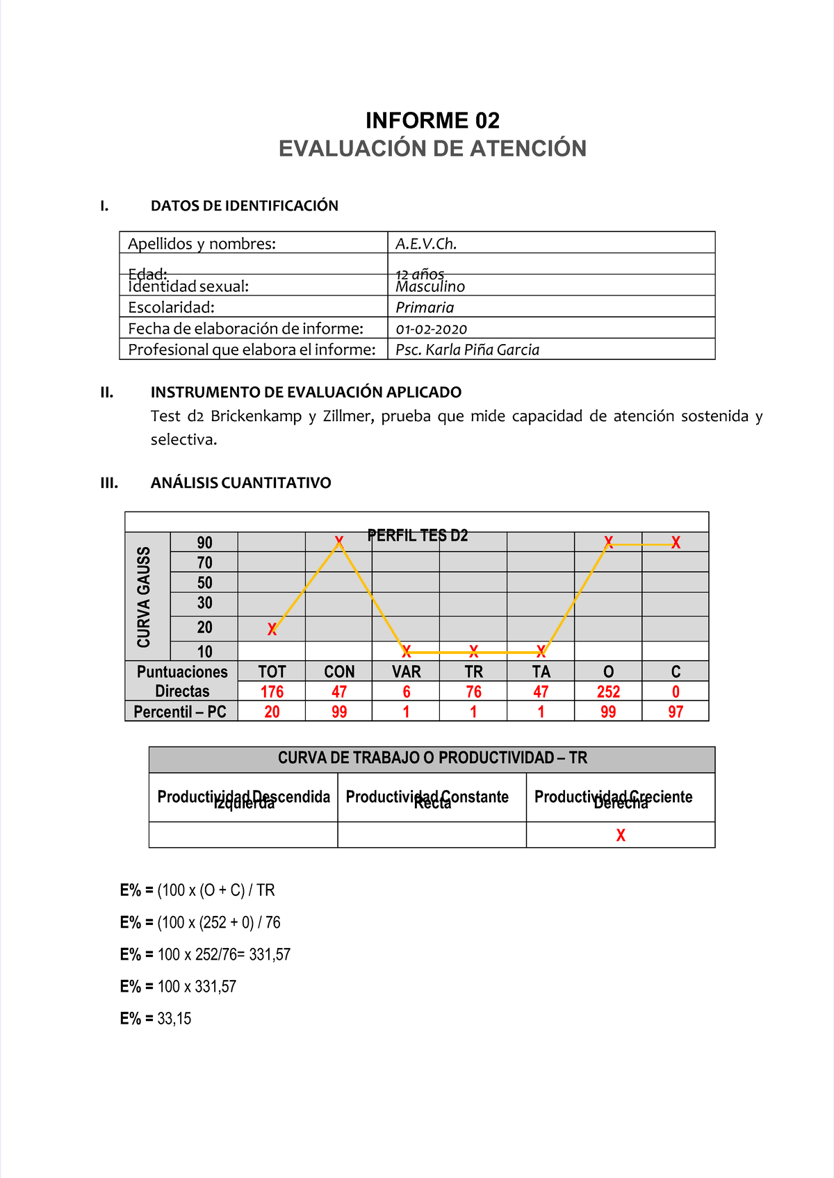 Pdf-informe-d2-02 compress - INFORME 02INFORME 02 EVALUACIÓN DE ATENCIÓNEVALUACIÓN DE ATENCIÓN I ...