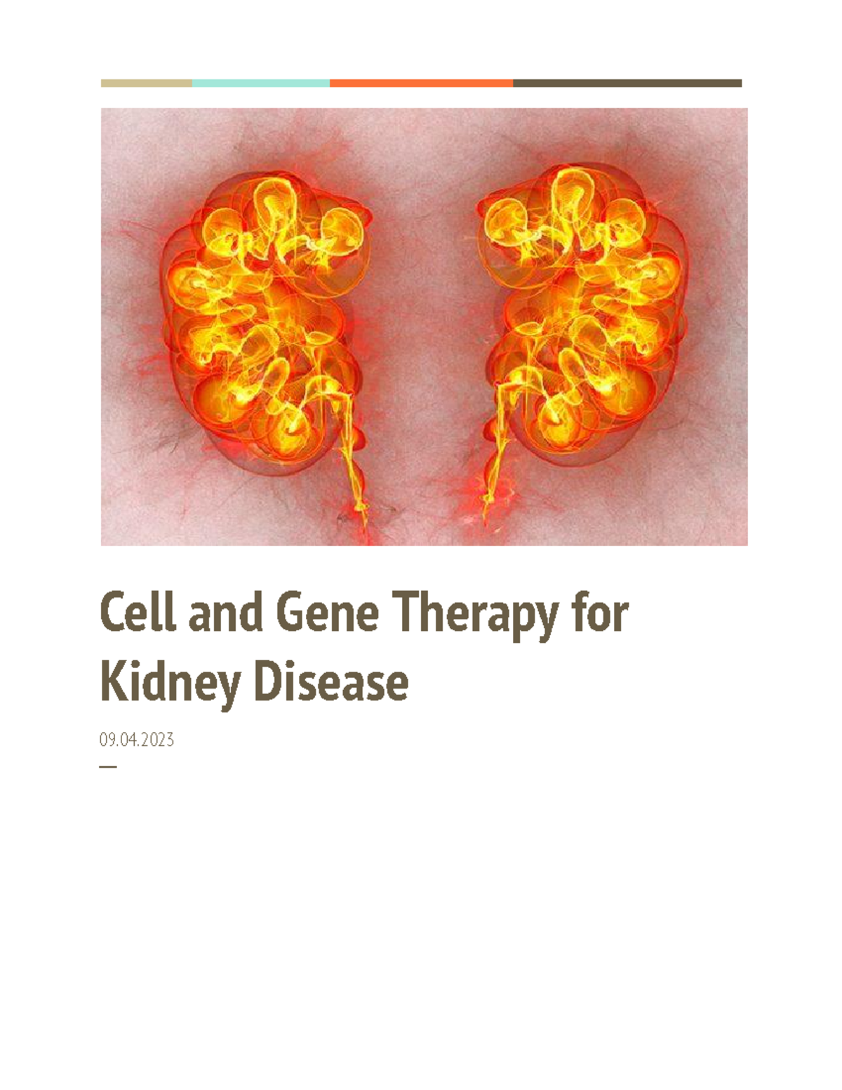 Cell And Gene Therapy For Kidney Disease - Cell and Gene Therapy for ...
