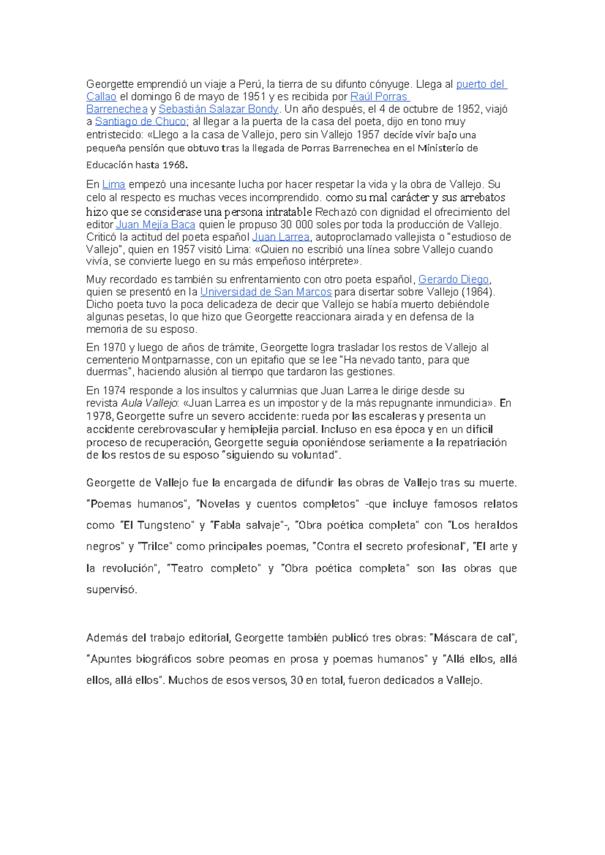 Georgette emprendió un viaje a Perú - Llega al puerto del Callao el ...