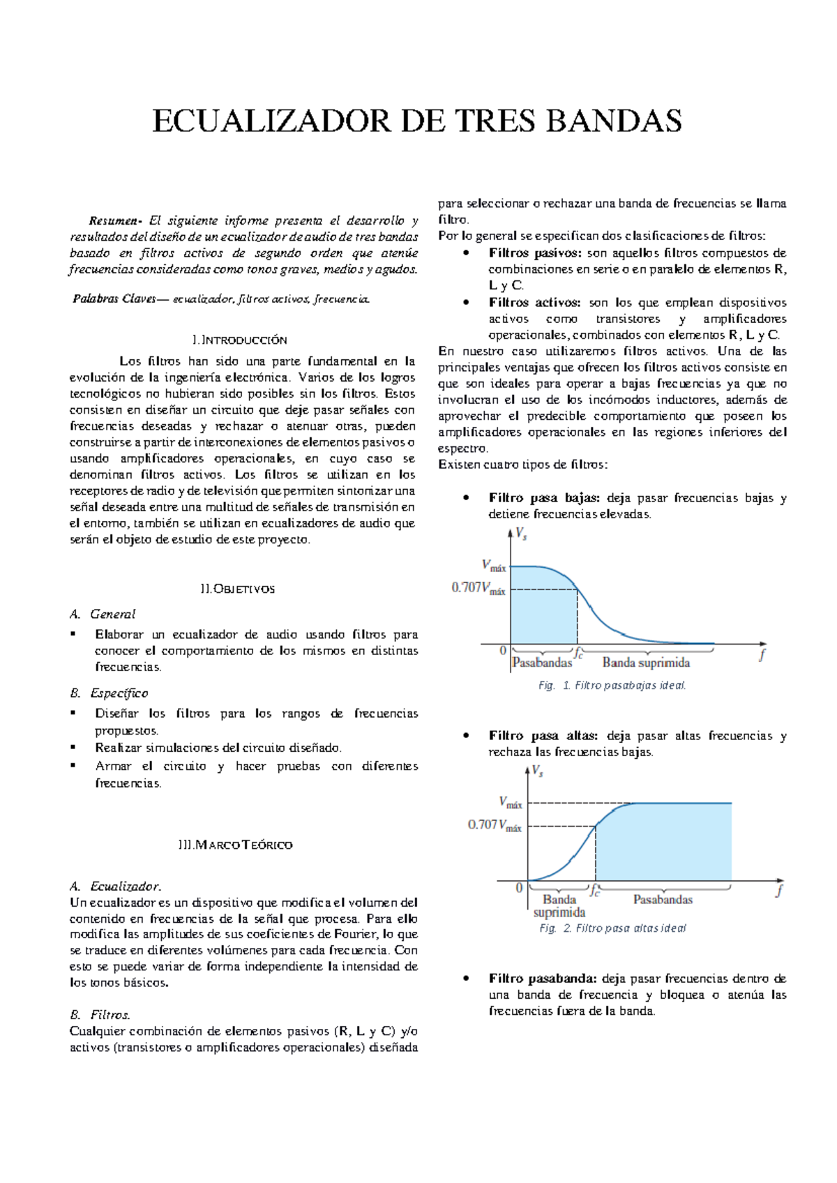 Ecualizador-de-3-bandas compress - ECUALIZADOR DE TRES BANDAS Resumen- El siguiente informe ...