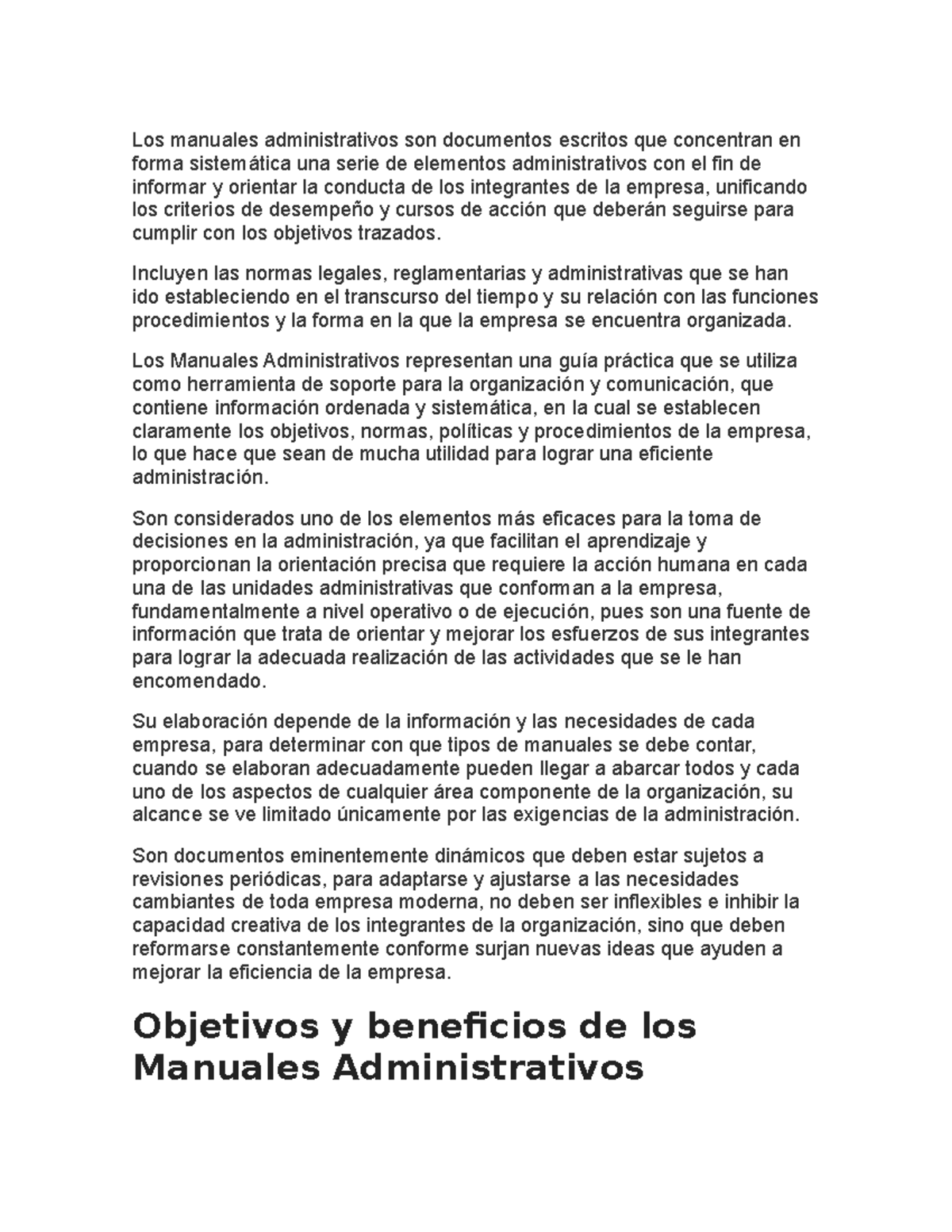 Documento - Les puede servir - Los manuales administrativos son ...