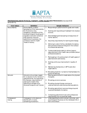 APTA Guide for conduct - ©2020 American Physical Therapy Association ...