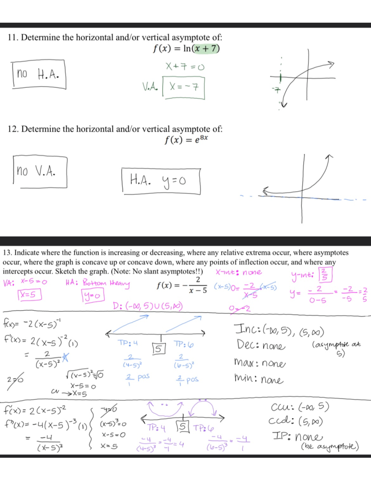 Business Cal- Asymptotes and Rational Functions - MA 1613 - Studocu