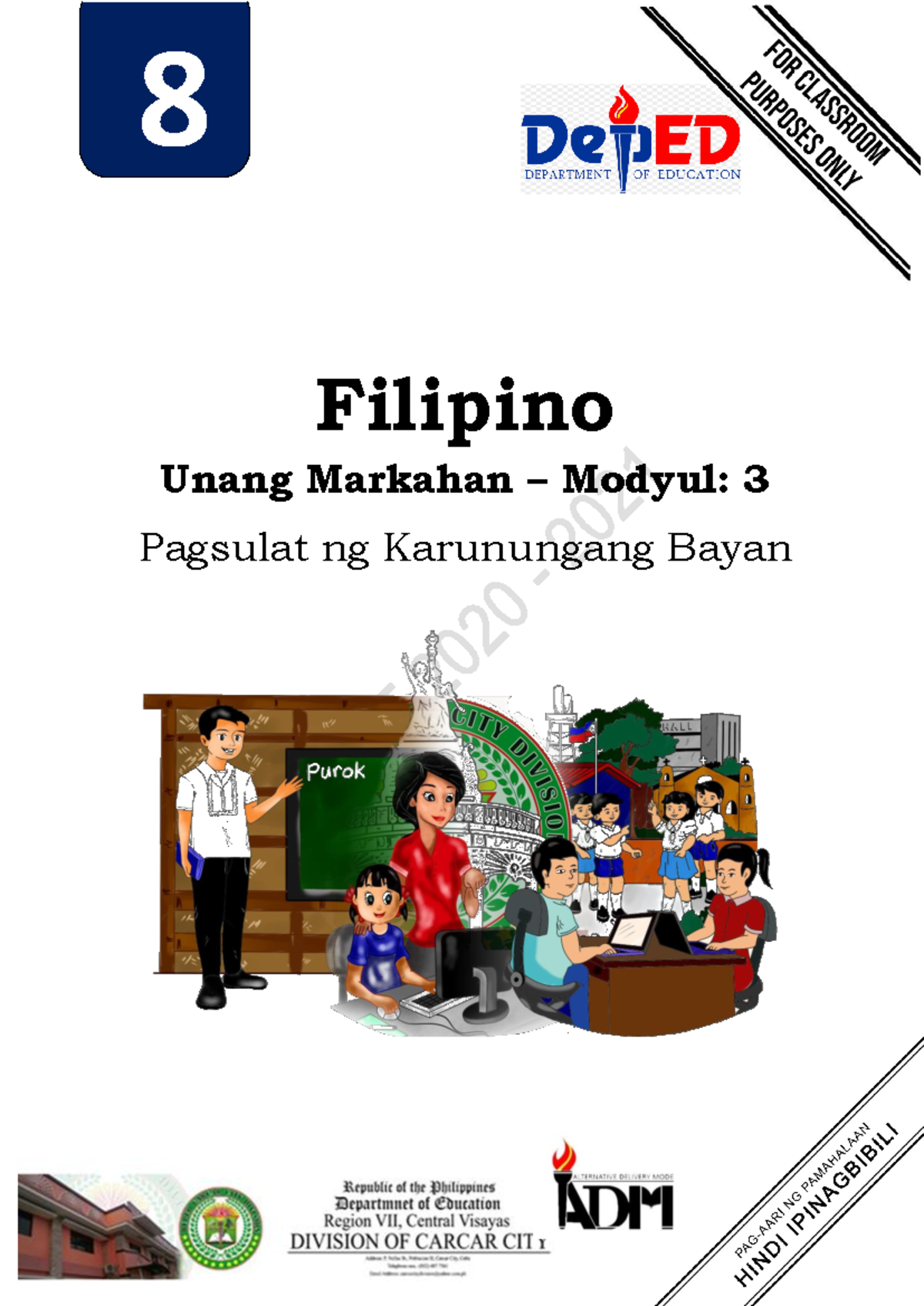 FIL8 QTR1 MOD3 - Pag-aaral tungo sa pananaliksik ukol sa kalikasan, katangian, pag-unlad, gamit ...