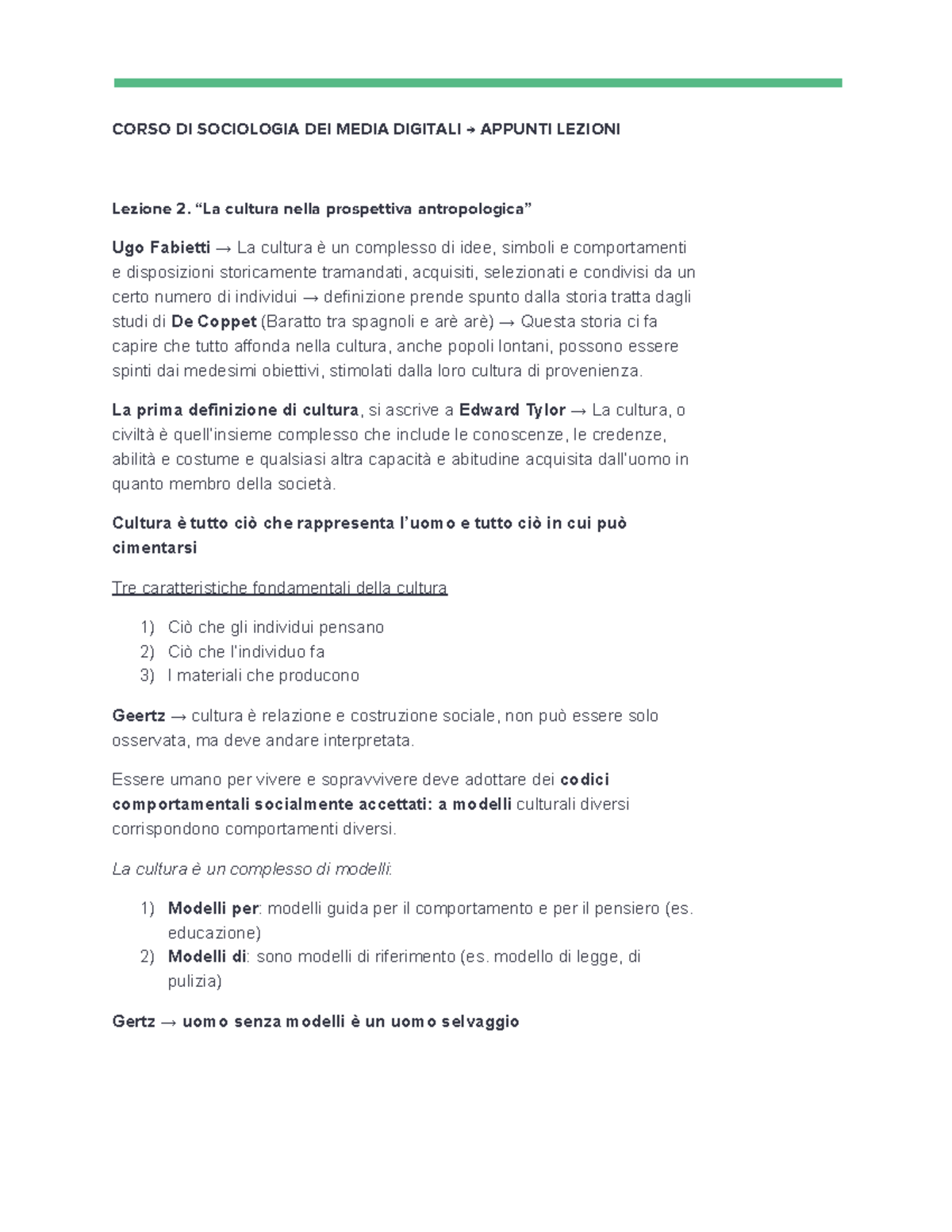 Sociologia DEI Media Digitali - CORSO DI SOCIOLOGIA DEI MEDIA DIGITALI ...