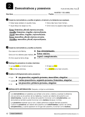 Control y evaluacion santillana matematicas 2 primaria - Primaria Control y evaluación ...