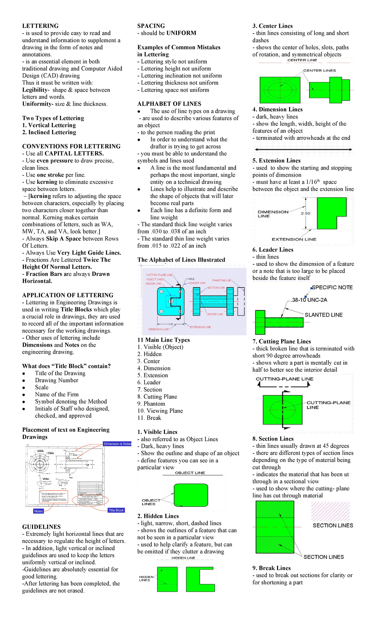 Endraw Reviewer - LETTERING - is used to provide easy to read and ...
