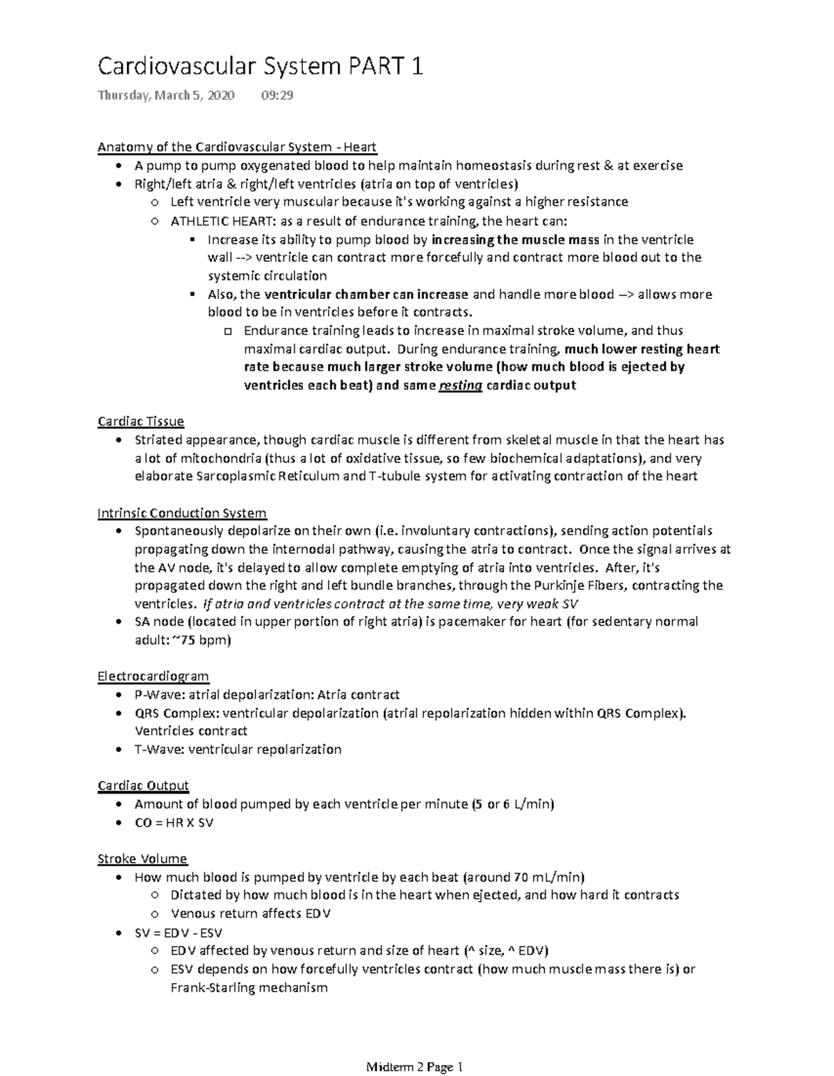 Cardiovascular System PART 1 - Warning: TT: undefined function: 32 Warning: TT: undefined ...