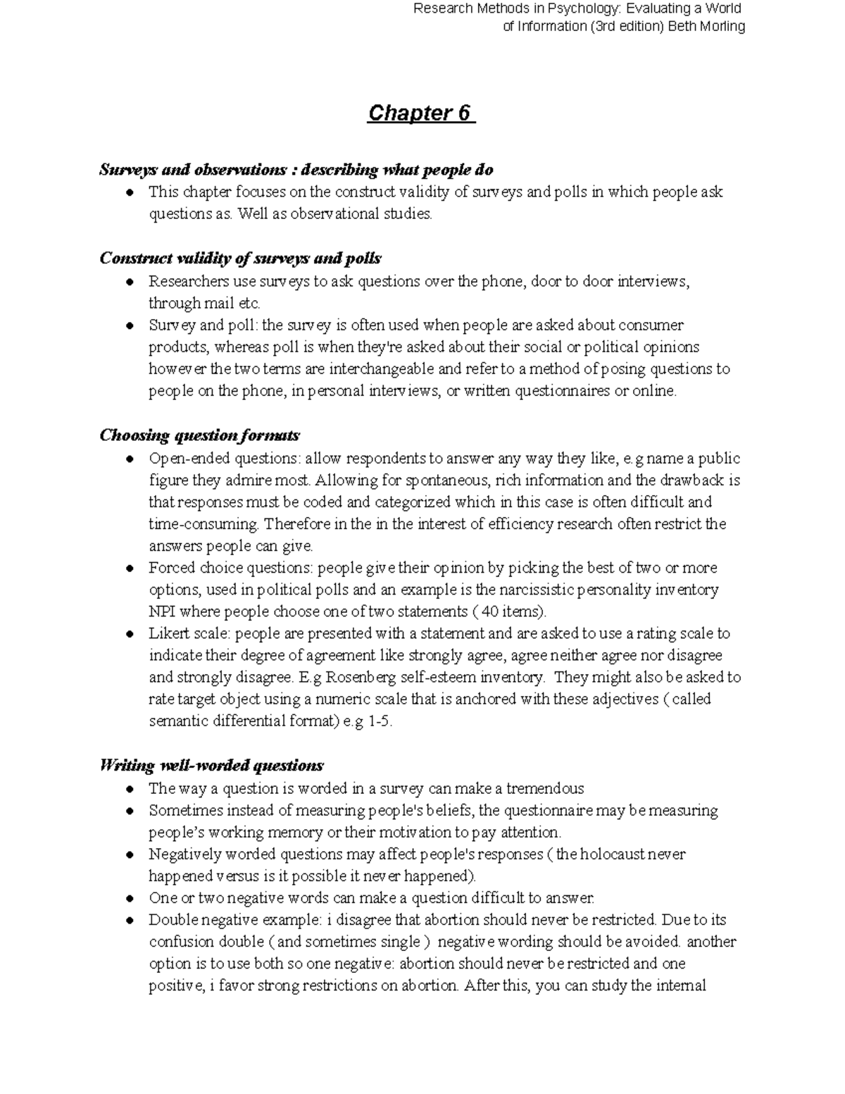 Chapter 6. Methodology - Research Methods in Psychology: Evaluating a ...