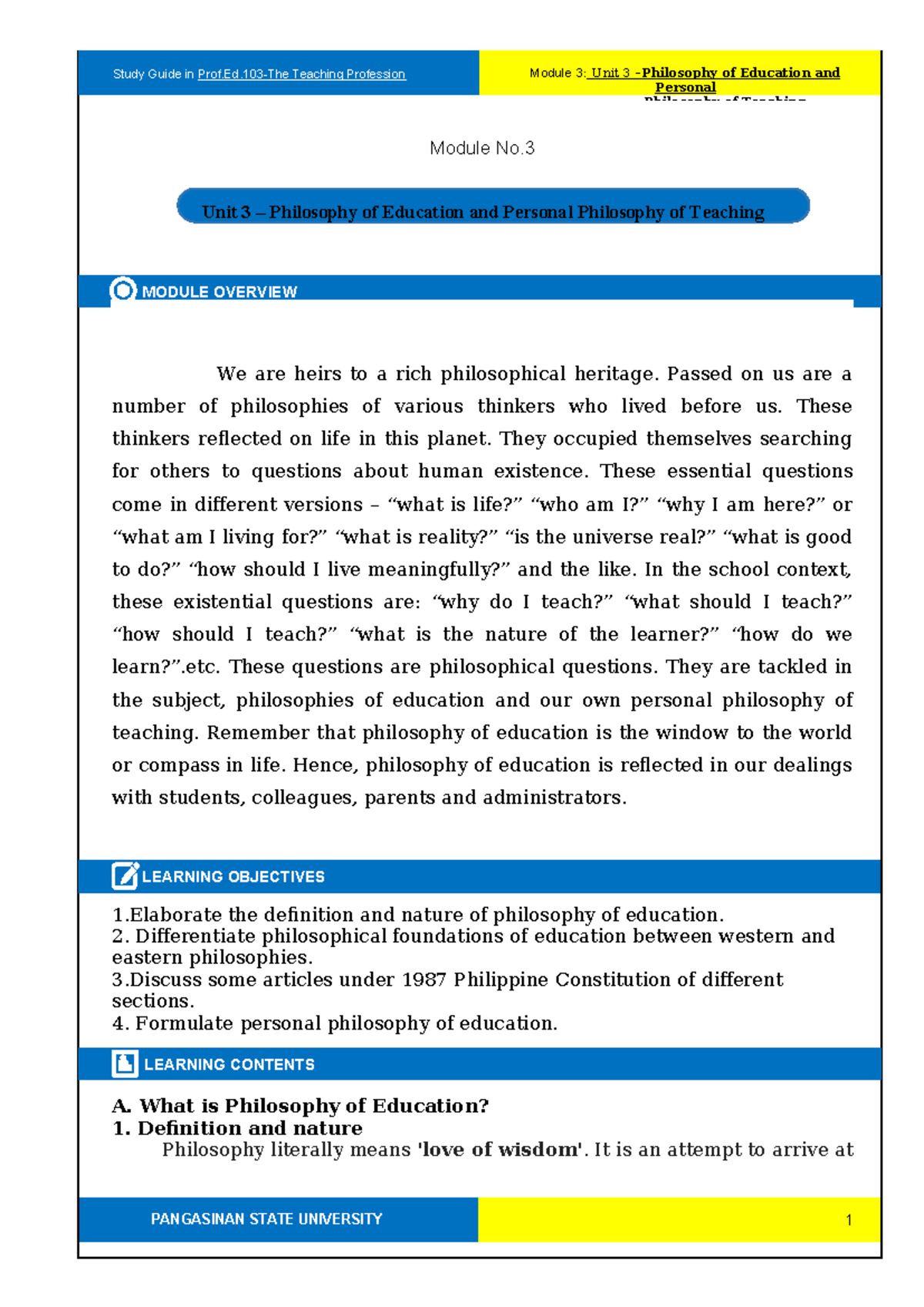 551772623 module 3 the teaching profession - Personal Philosophy of ...