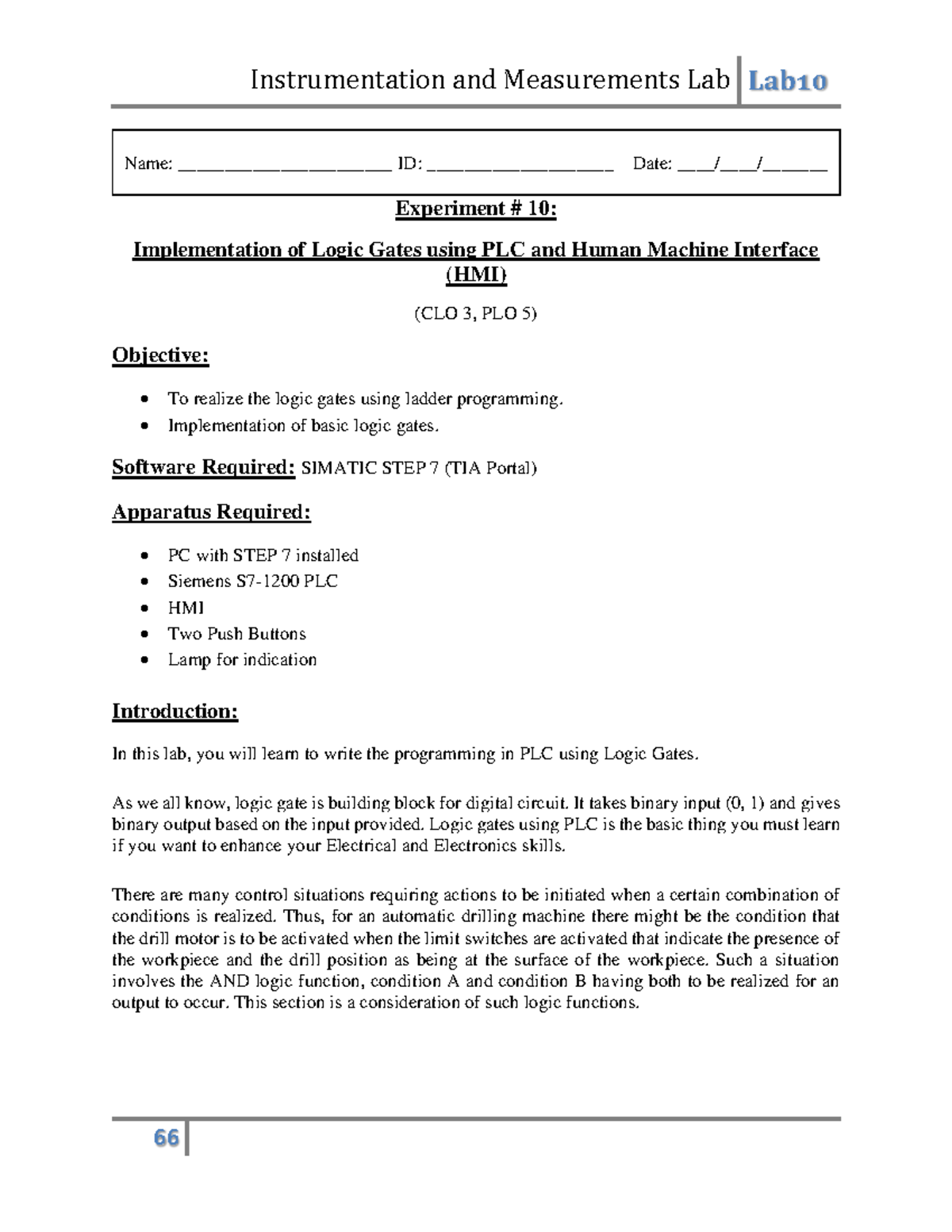 Lab 10 - Instrumentation and Measurements Lab Manual - Warning: TT ...
