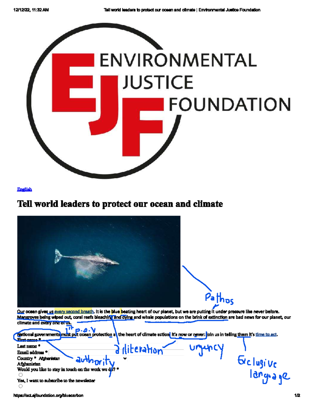 Environmental Petition - English Basics - Studocu