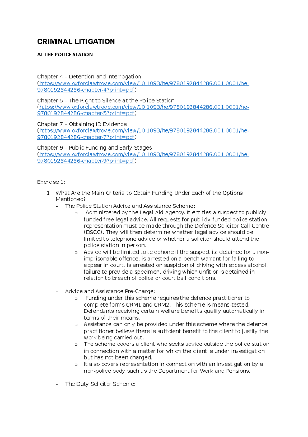 Criminal Litigation - Workshop 2 - CRIMINAL LITIGATION AT THE POLICE ...