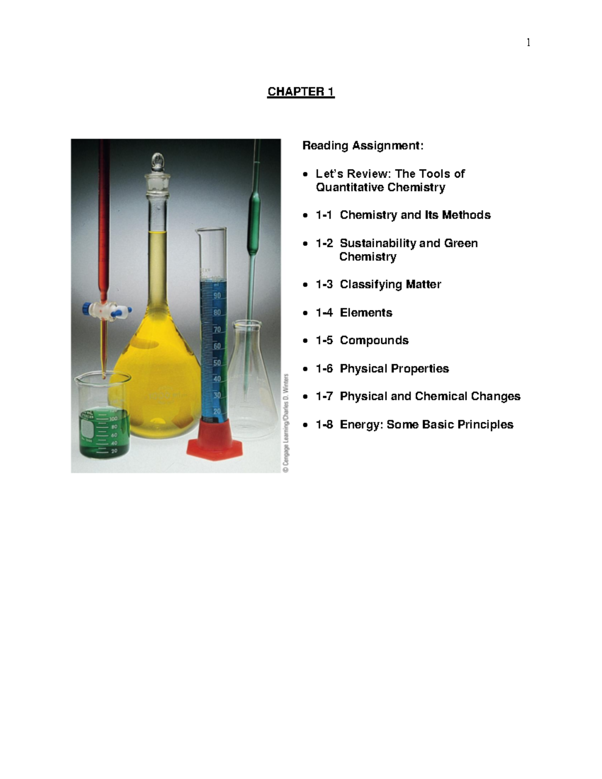 Chapter 1 - CHAPTER 1 Reading Assignment: Let’s Review: The Tools of ...