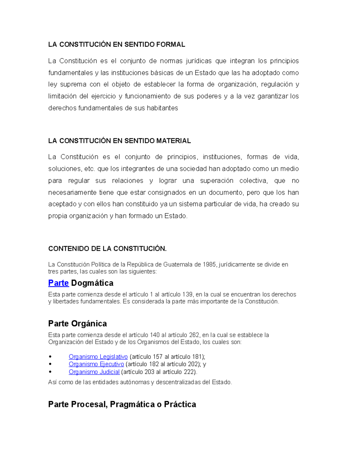 Clase 3 - LA CONSTITUCIÓN EN SENTIDO FORMAL La Constitución es el ...