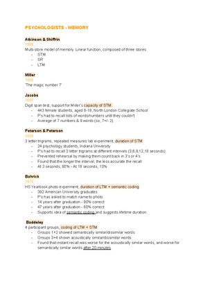 Multi-store model of memory - The multi-store model of memory Atkinson ...