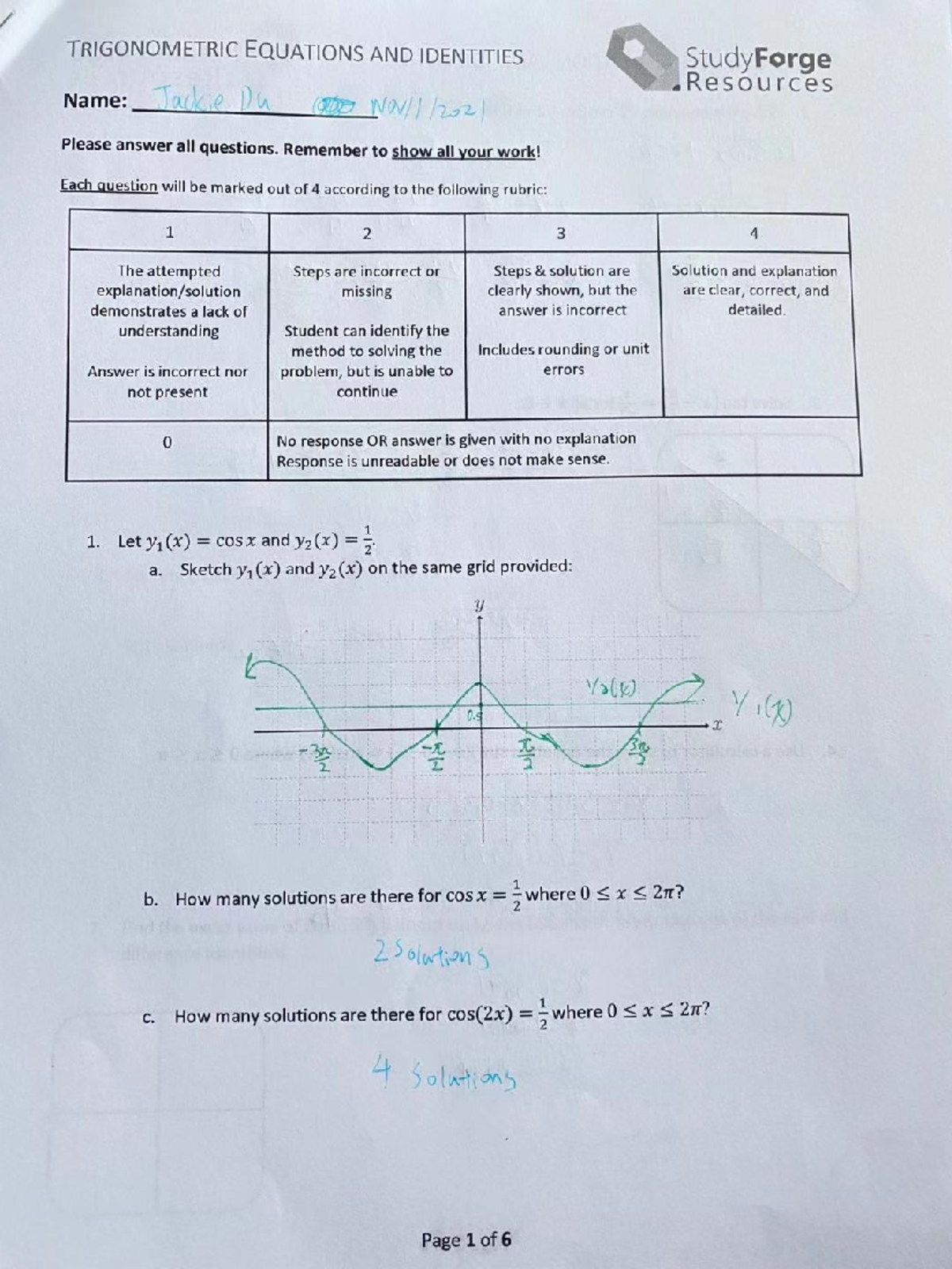 Chapter 5 assignment - caculus - Math 1Ls3 - Studocu