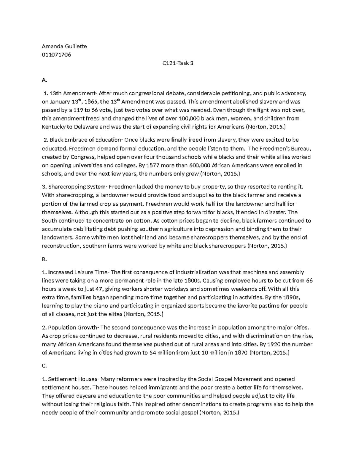 C121_US History_ Task 3_ 1800s_ Passed - Amanda Guillette 011071706 ...