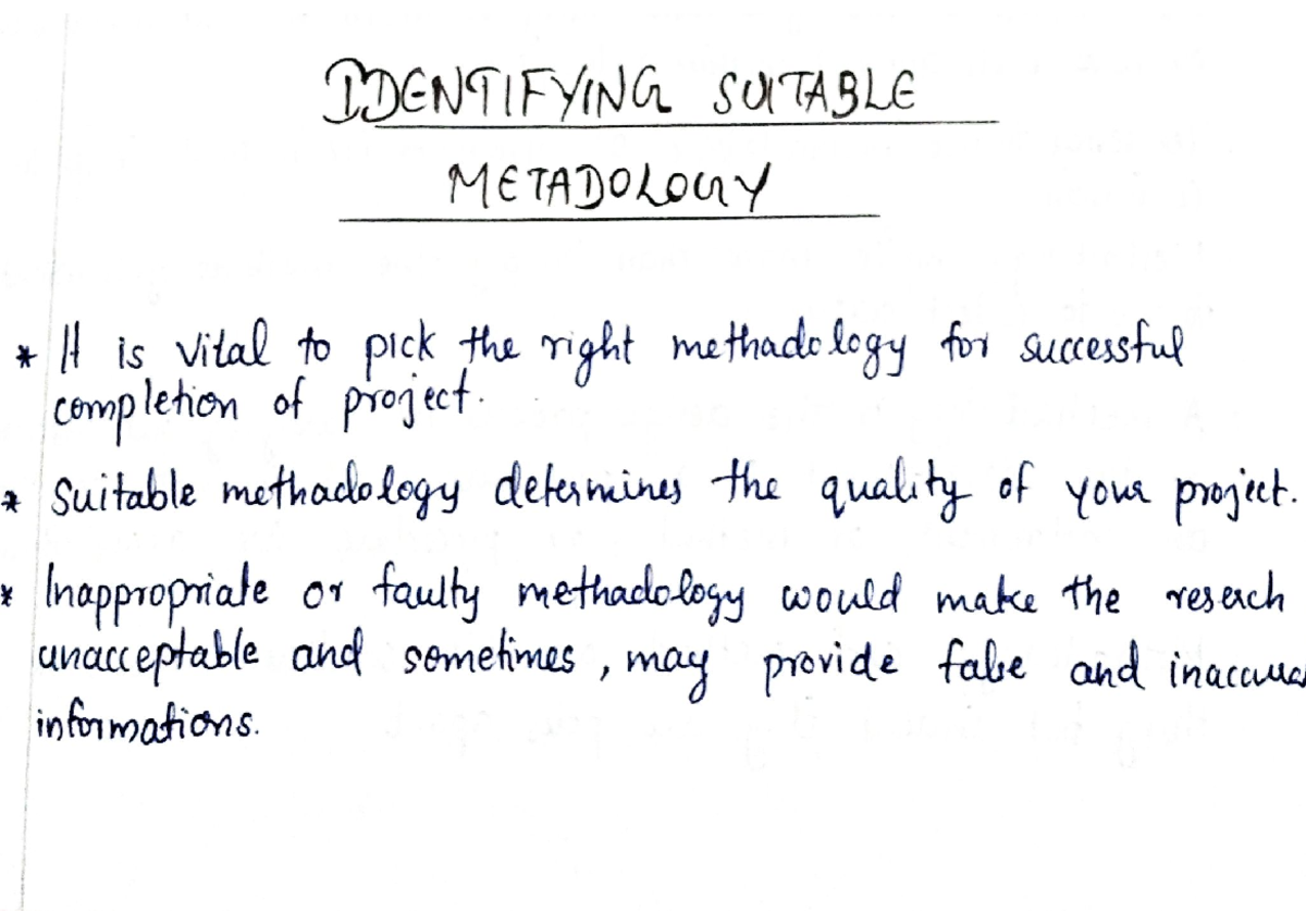 Methodology - Research methodolgy - Studocu