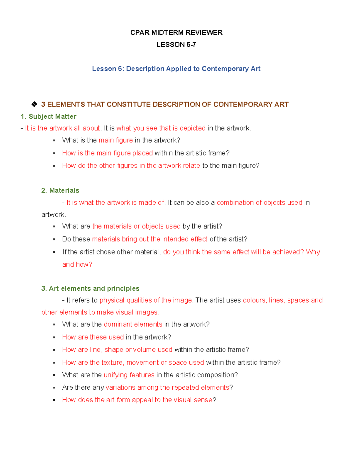 CPAR Midterm Reviewer Lesson 5 7 - CPAR MIDTERM REVIEWER LESSON 5 ...