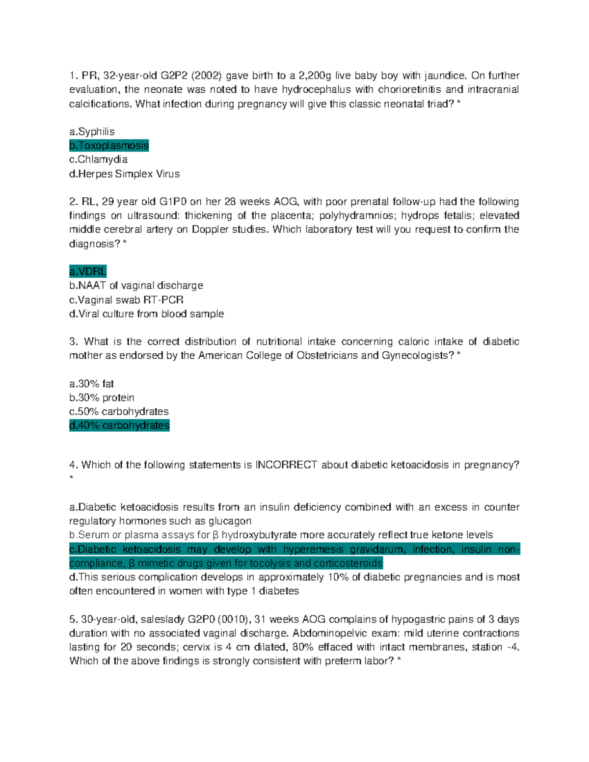 Medical of Mental retardation psychiatry exam part 2 - PR, 32-year-old ...