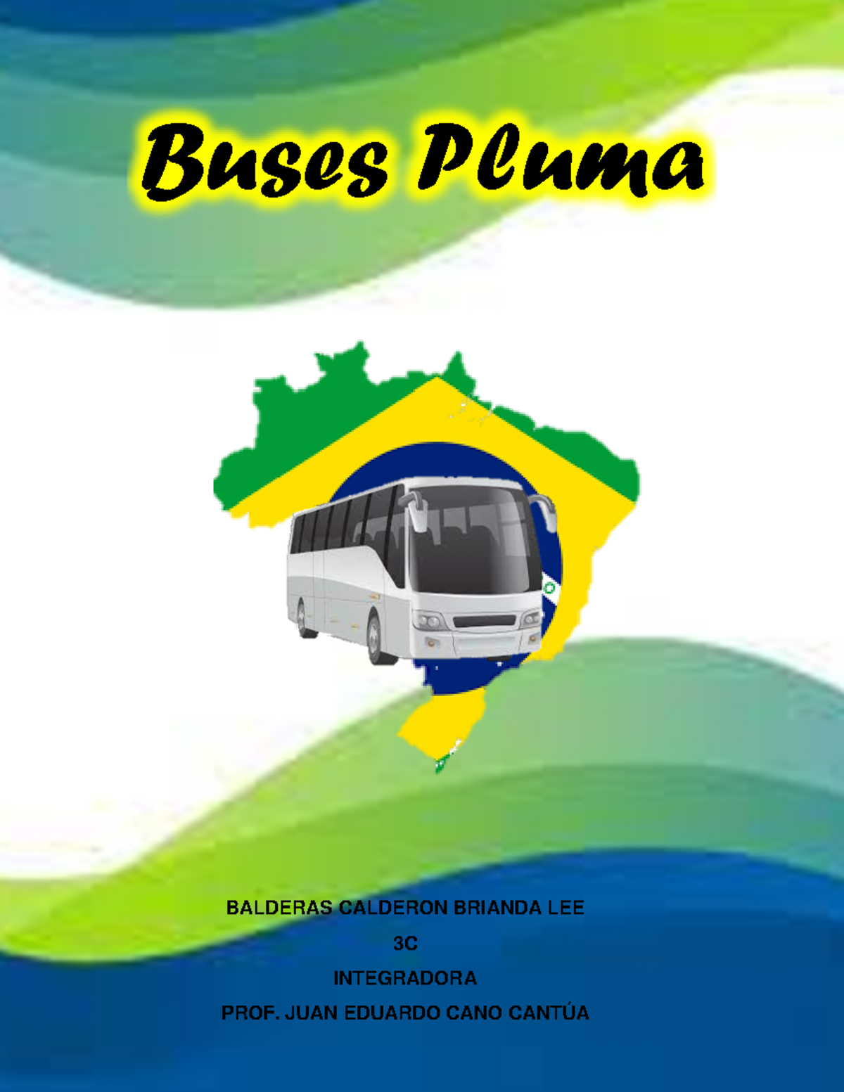 Buses Pluma Integradora - Buses Pluma BALDERAS CALDERON BRIANDA LEE 3C ...