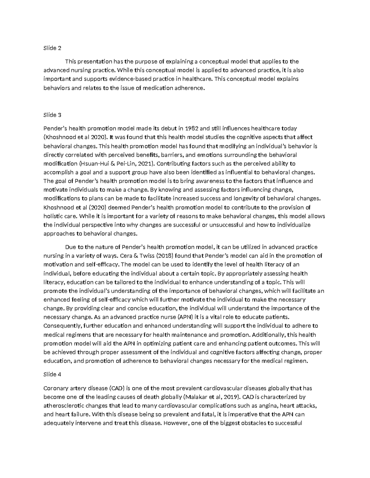 Speaker notes power point - Slide 2 This presentation has the purpose ...