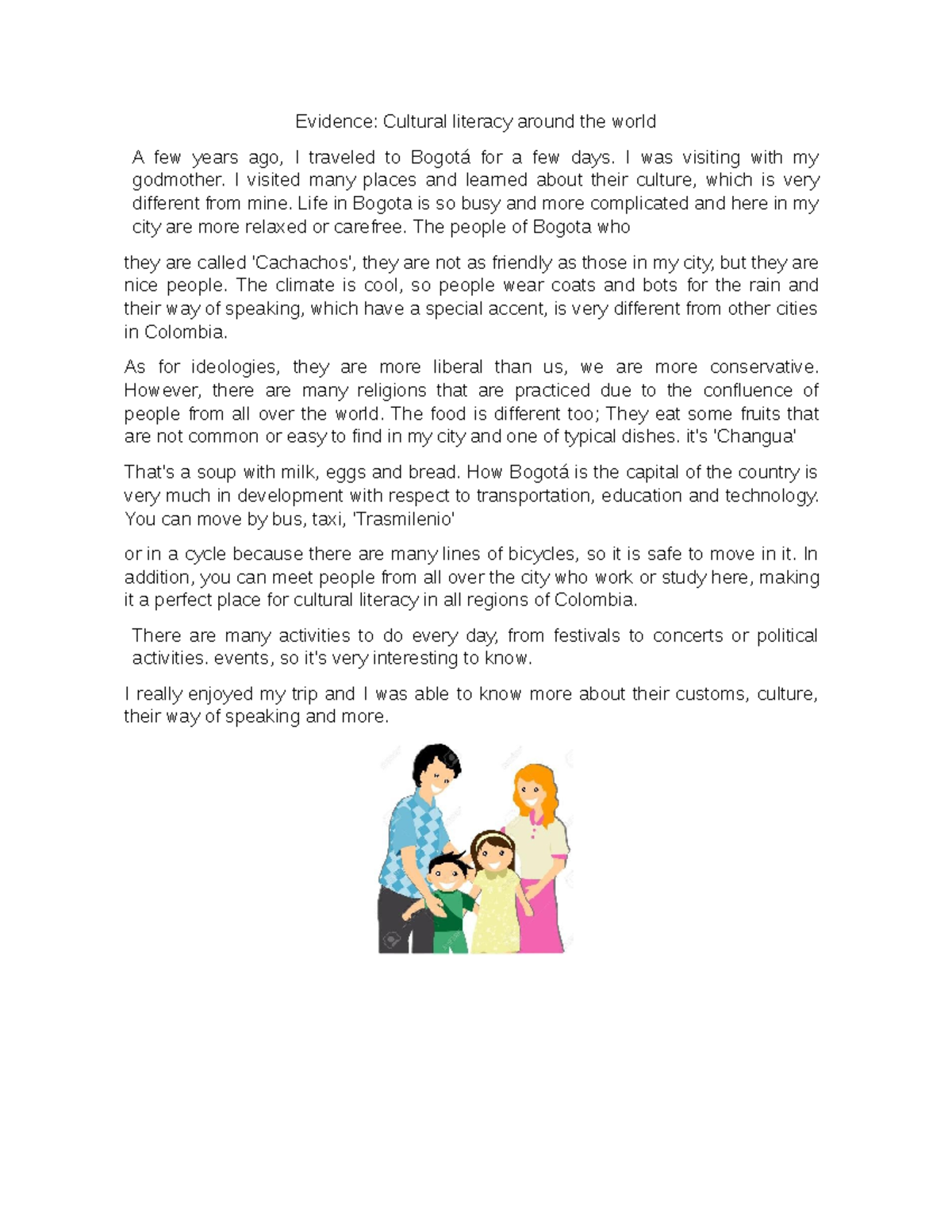 learning activity 3 Evidence cultural legacy - Evidence: Cultural ...