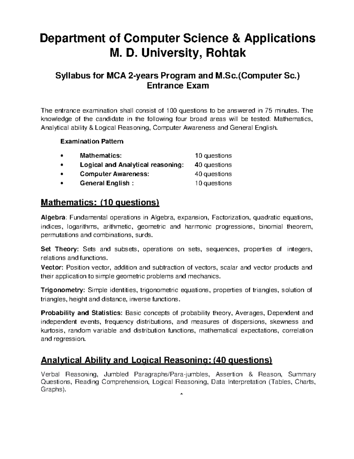 4 05-17-2023 16-26-29 40 to 42 MCA-M.Sc. Entrance Syllabus 2022 - 1 Department of Computer ...